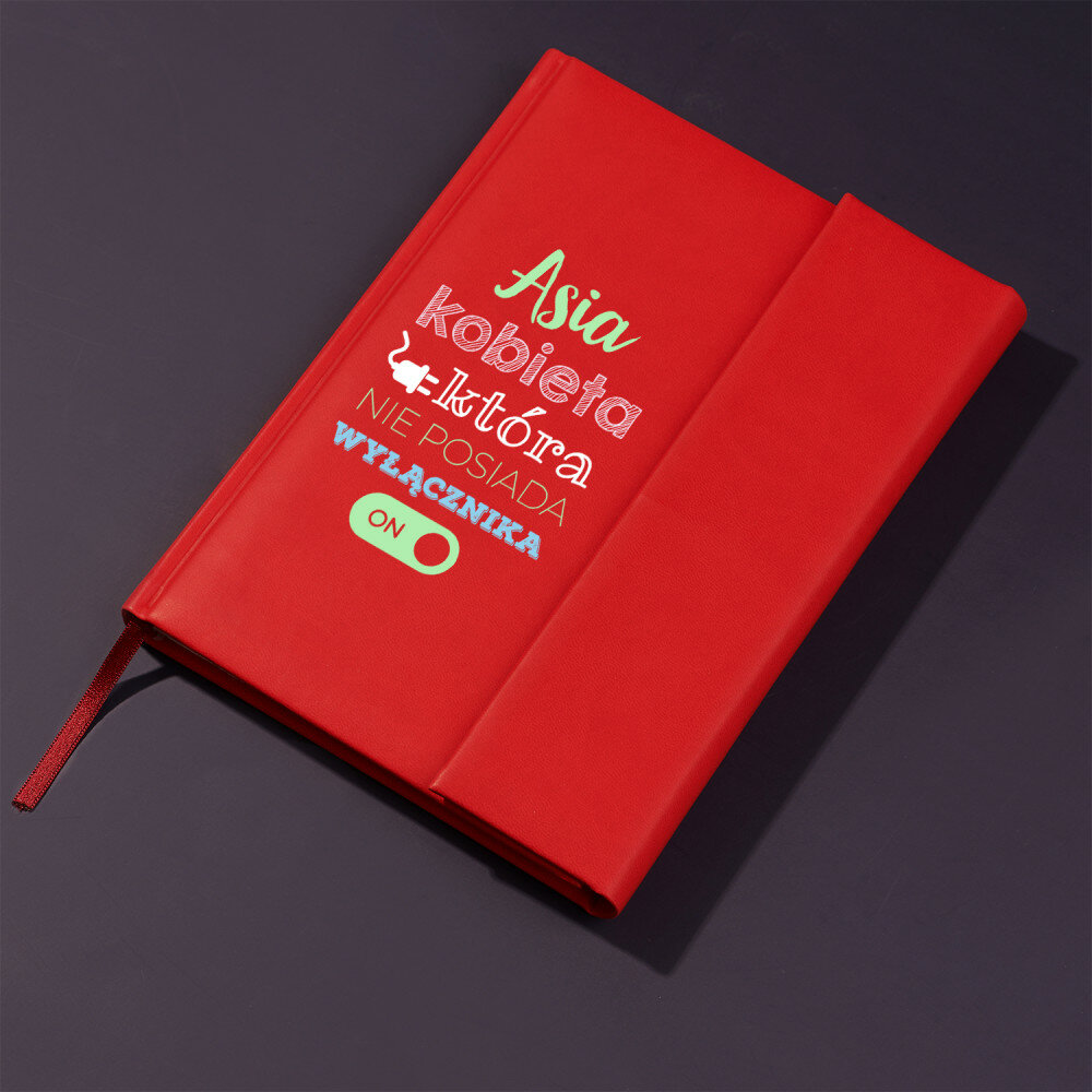 Bez wyłącznika - Notes książkowy z zakładką - MyGiftDna.pl
