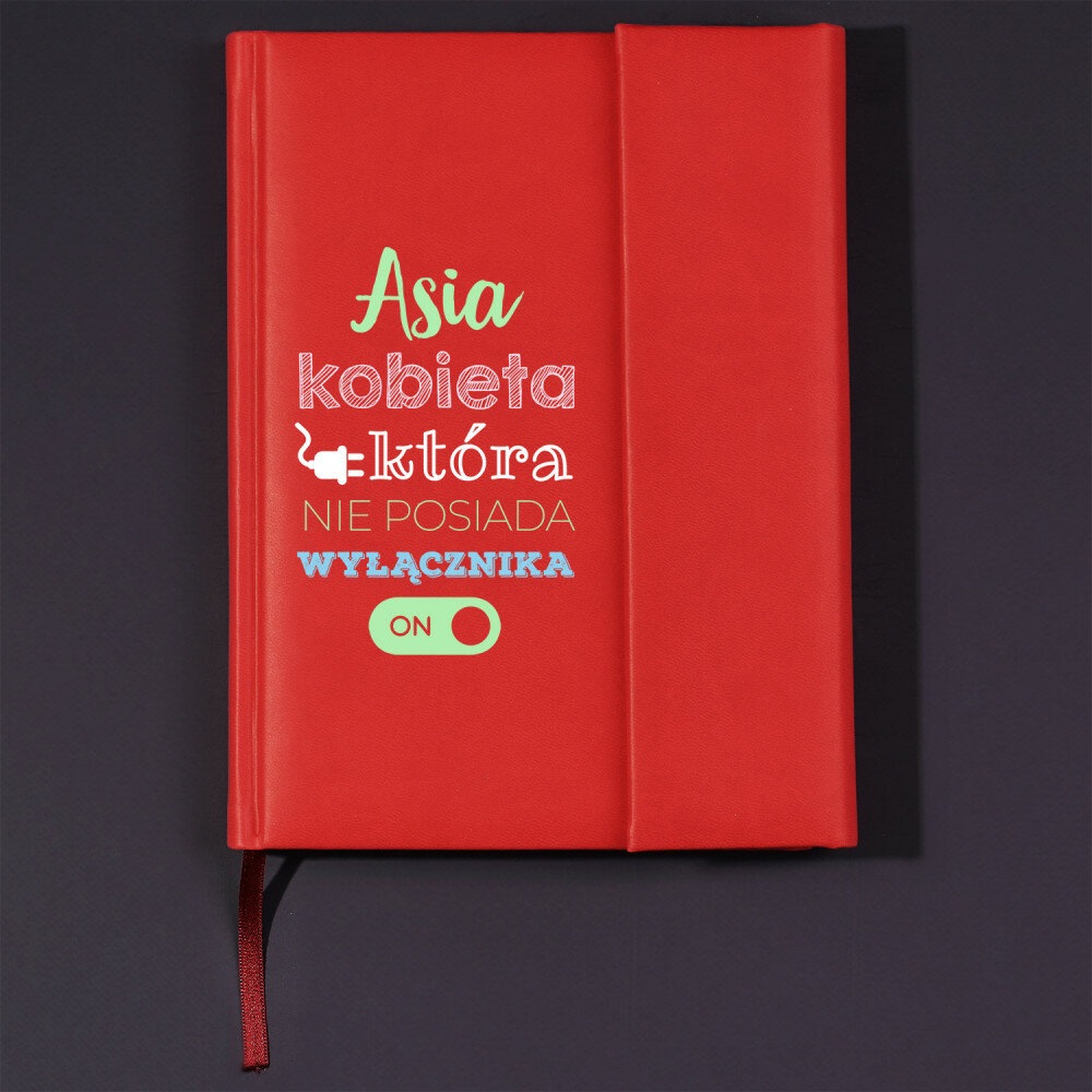 Bez wyłącznika - Notes książkowy z zakładką - MyGiftDna.pl