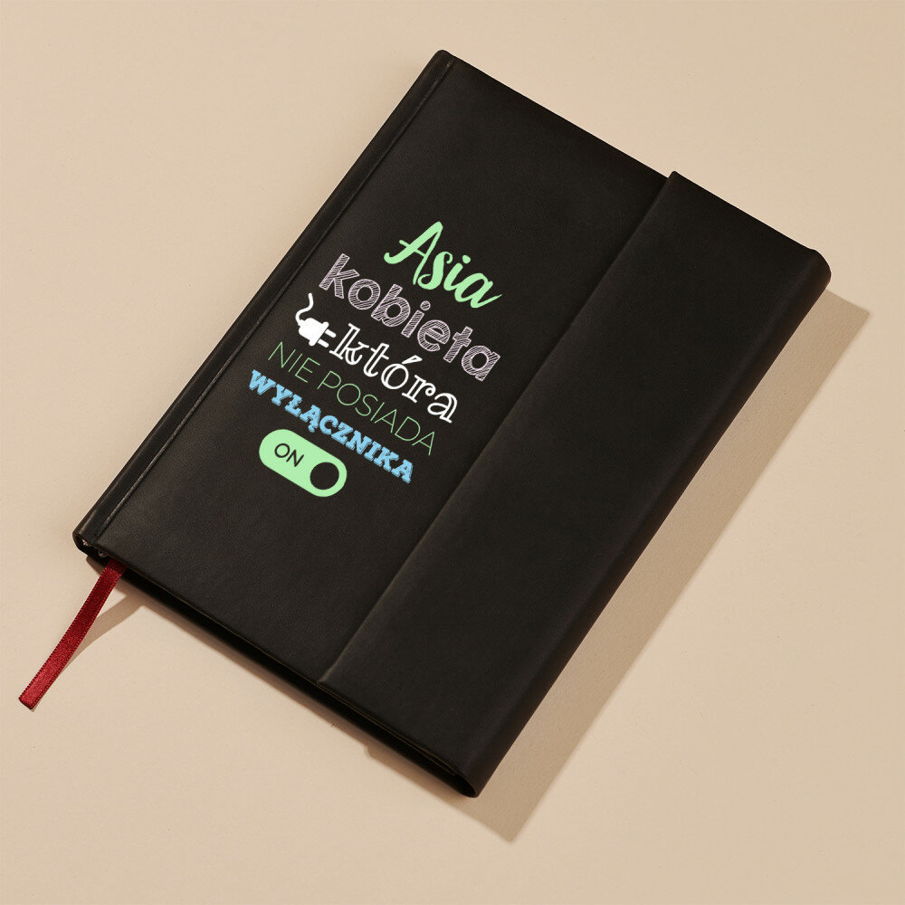 Bez wyłącznika - Notes książkowy z zakładką - MyGiftDna.pl