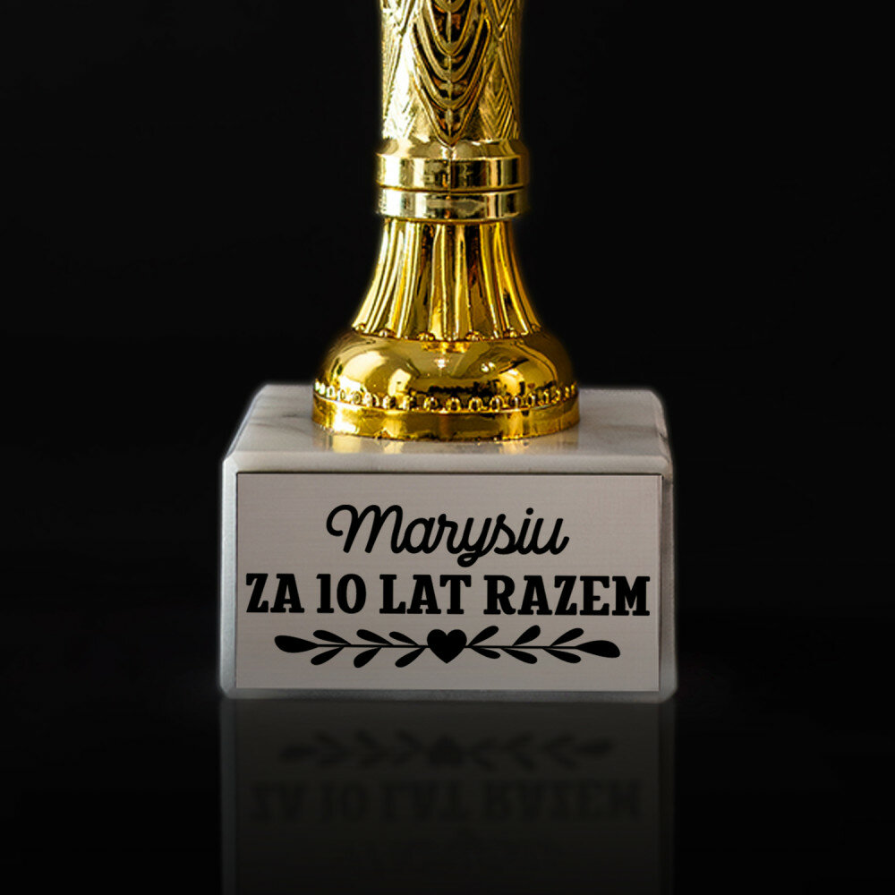 Dziękuję za lata razem - Złoty puchar - MyGiftDna.pl