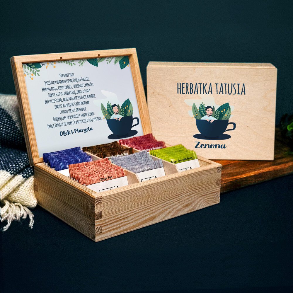 Herbatka tatusia - Zestaw herbat w pudełku - MyGiftDna.pl