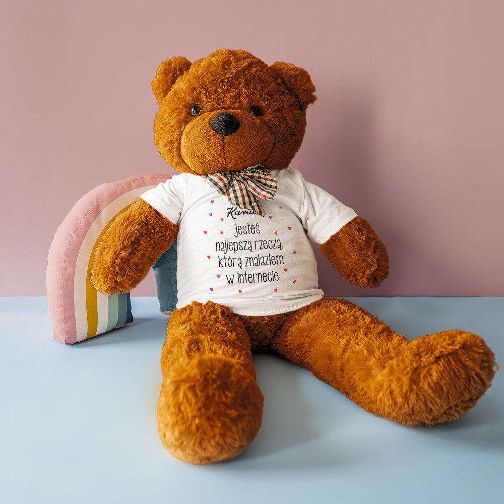jesteś najlepszą rzeczą - Pluszowy miś 90 cm - MyGiftDna.pl