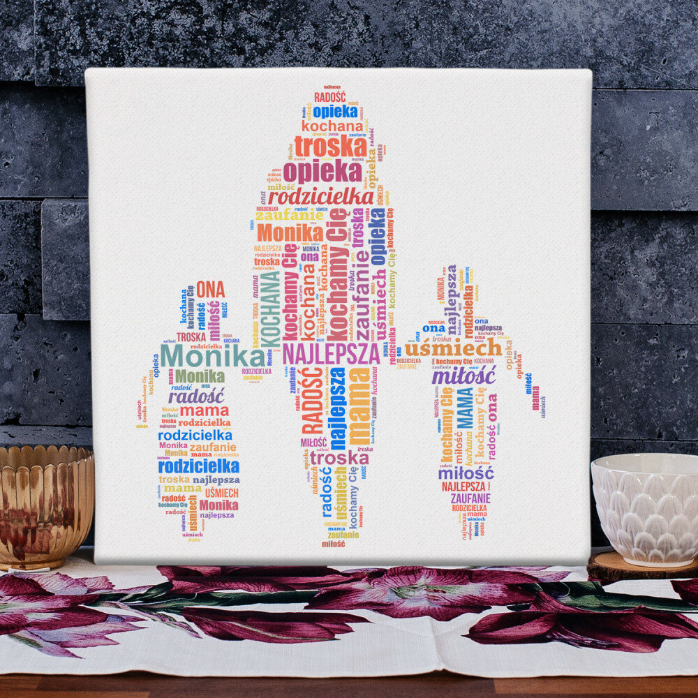 Mama z dziećmi - obraz z Twoich słów - MyGiftDna.pl