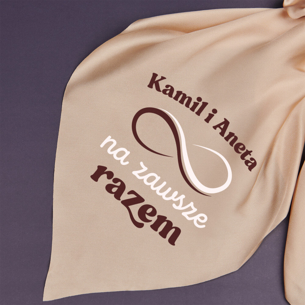 Na zawsze razem - Jedwabna gumka do włosów - MyGiftDna.pl