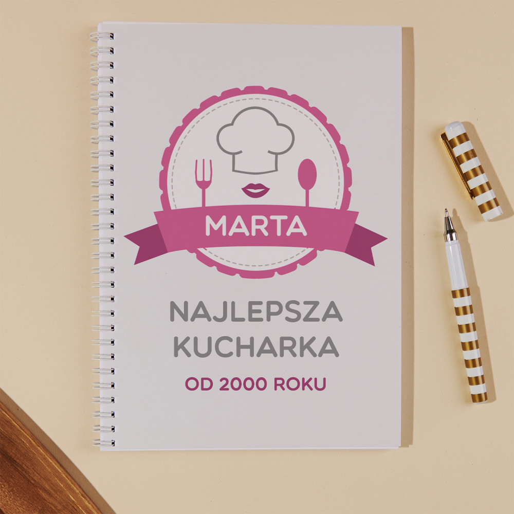 Najlepsza kucharka - Przepiśnik na spirali B5 - MyGiftDna.pl