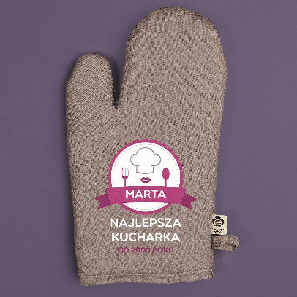 Najlepsza kucharka - Rękawica kuchenna - MyGiftDna.pl