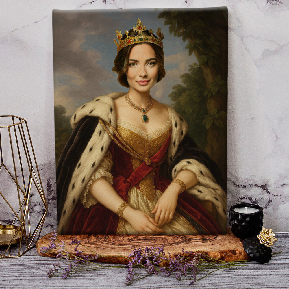 Nasza królowa mama - Królewski portret - MyGiftDna.pl
