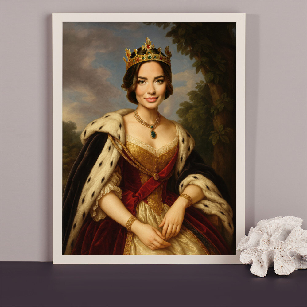 Nasza królowa mama - Królewski portret - MyGiftDna.pl