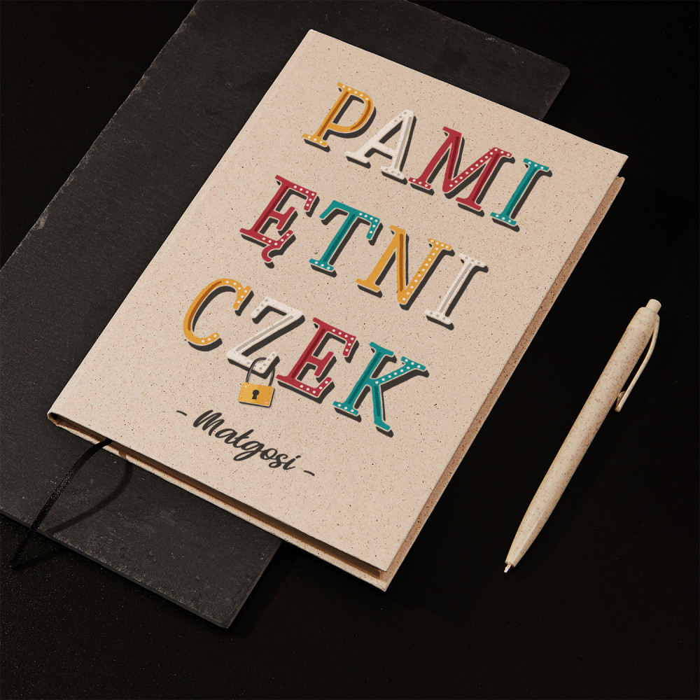 Pamiętniczek - Eko notes A5 z trawy - MyGiftDna.pl