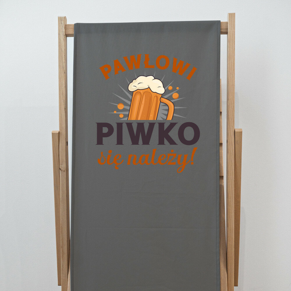 Piwko się należy - Leżak drewniany - MyGiftDna.pl