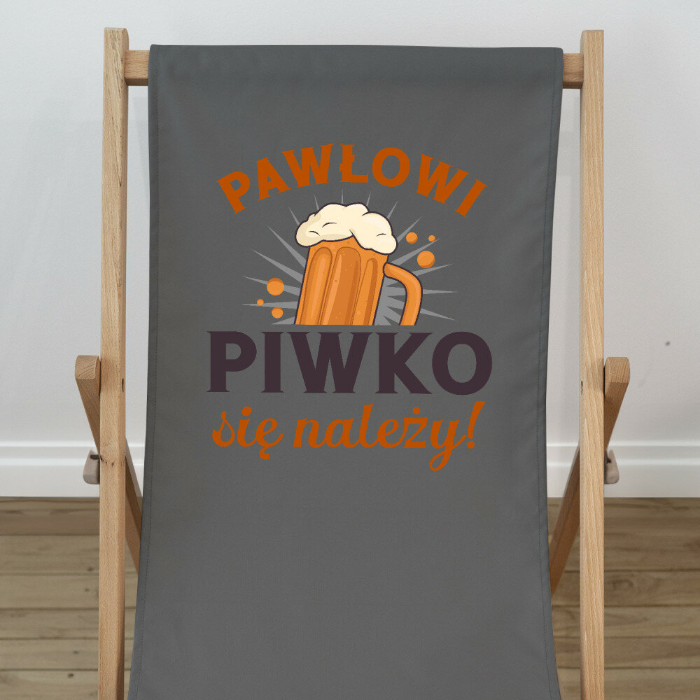Piwko się należy - Leżak drewniany - MyGiftDna.pl