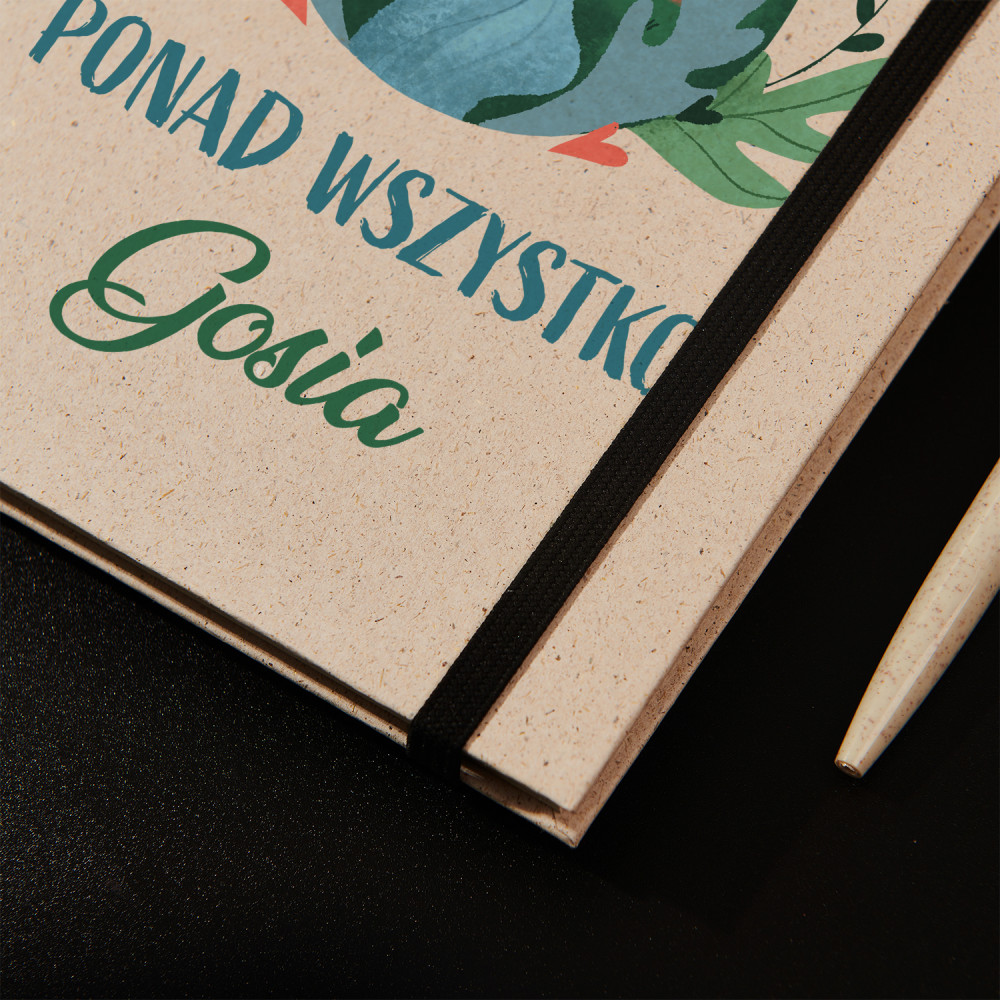 Środowisko ponad wszystko - Eko notes A5 z trawy - MyGiftDna.pl