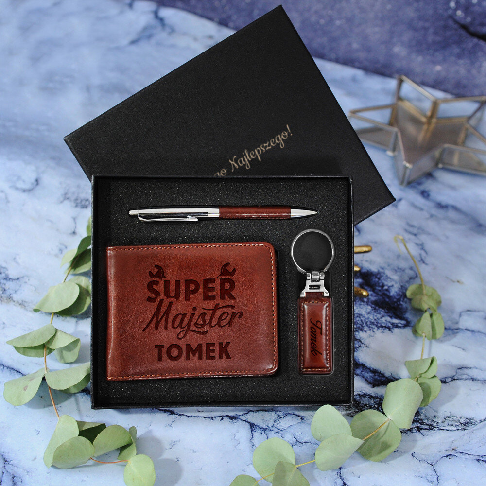 Super majster - zestaw z portfelem - MyGiftDna.pl