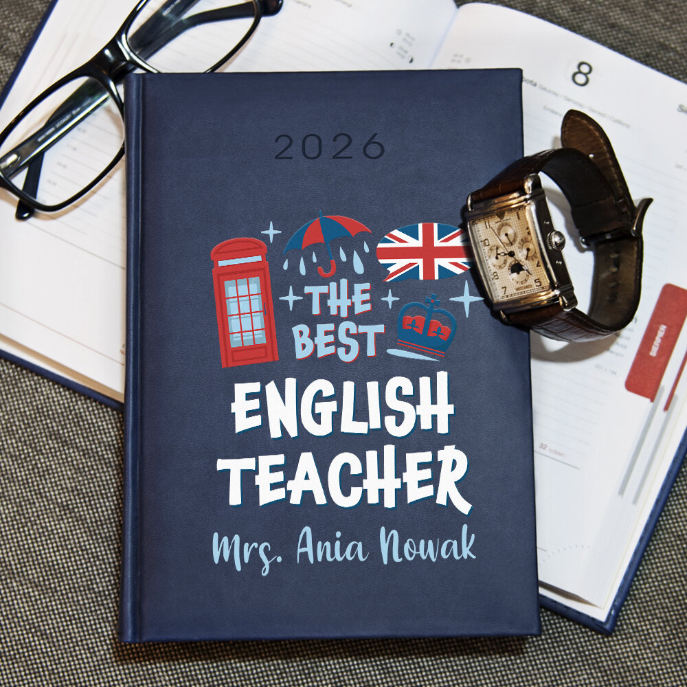 The best english teacher - Kalendarz 2026 - MyGiftDna.pl
