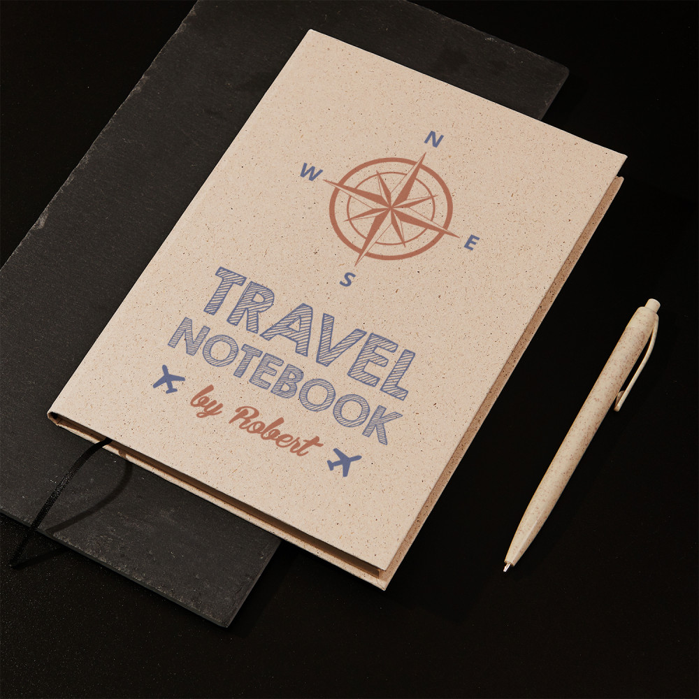 Travel notebook - Eko notes A5 z trawy - MyGiftDna.pl
