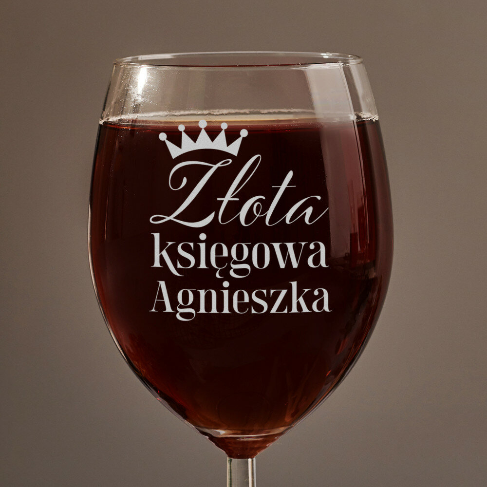 Złota księgowa - Grawerowany Kieliszek do wina - MyGiftDna.pl Złota księgowa - Grawerowany Kieliszek do wina - MyGiftDna.pl