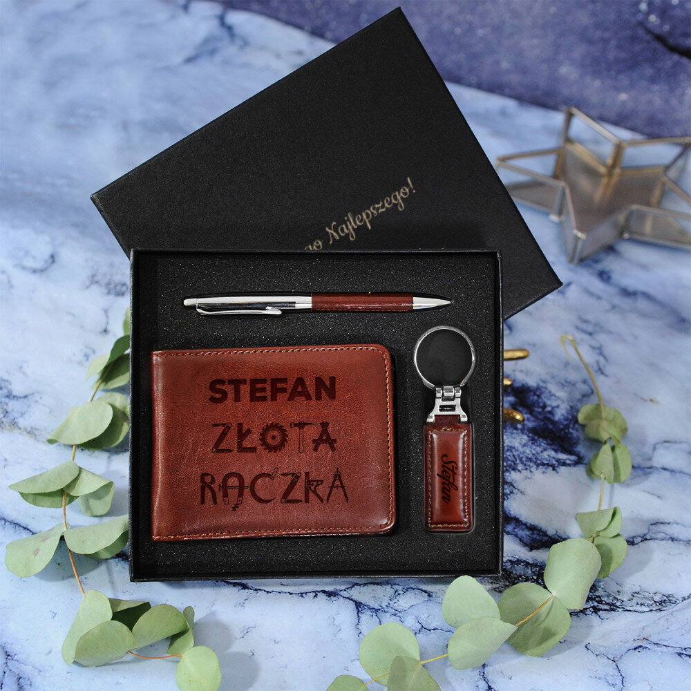 Złota rączka - zestaw z portfelem - MyGiftDna.pl